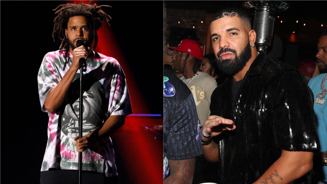 Drake Gives J. Cole Gold Medal Flowers At Off-Season Tour Opener - HipHopDX
