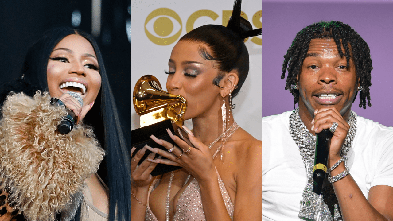 Nicki Minaj Salutes Doja Cat & Lil Baby For Winning Their 1st Grammy ...