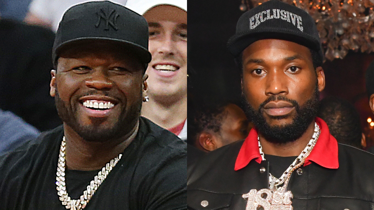 50 Cent Fuels Meek Mill Gay Rumors With 'Funny As Hell' Andrew Schulz ...