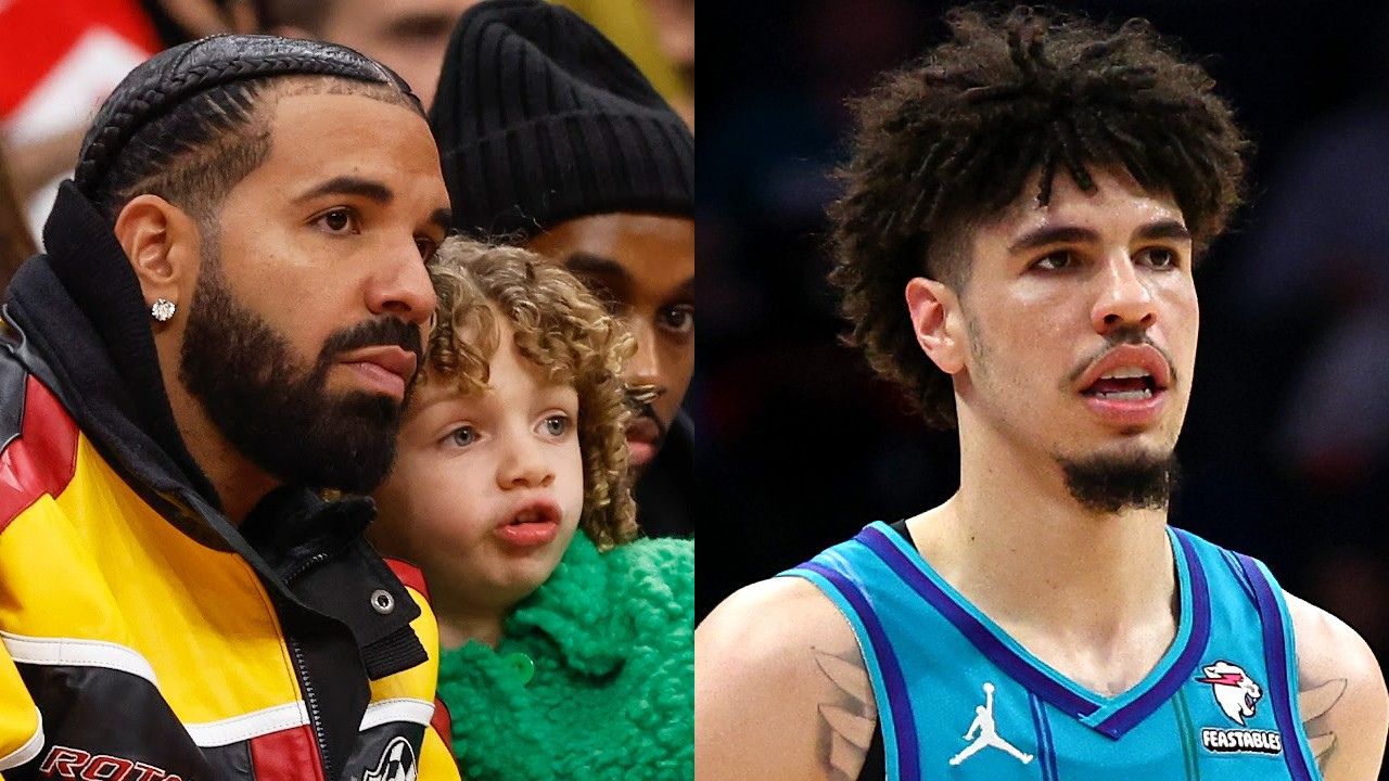 Drake's Son Adonis Gifted LaMelo Ball's Signed Jersey In Sweet Locker ...