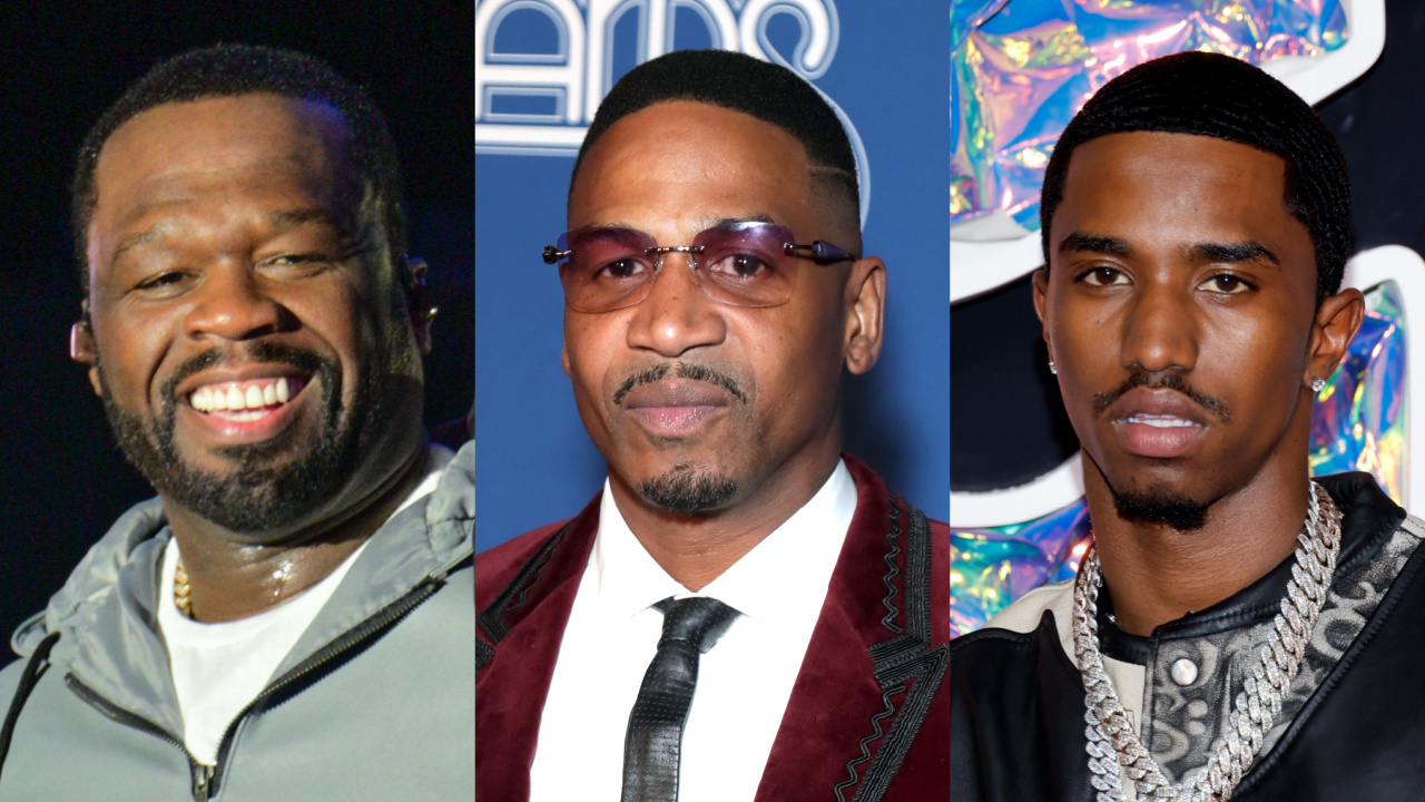 50 Cent Clowns Stevie J Over Shirtless Support Of Diddy's Son King ...