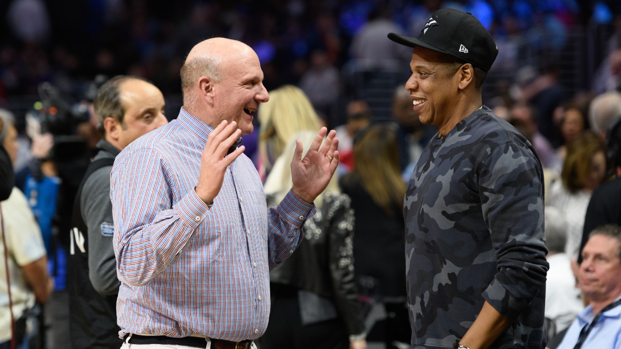 JAY-Z Gets Tour Of L.A. Clippers' New Arena From Team Owner Steve ...