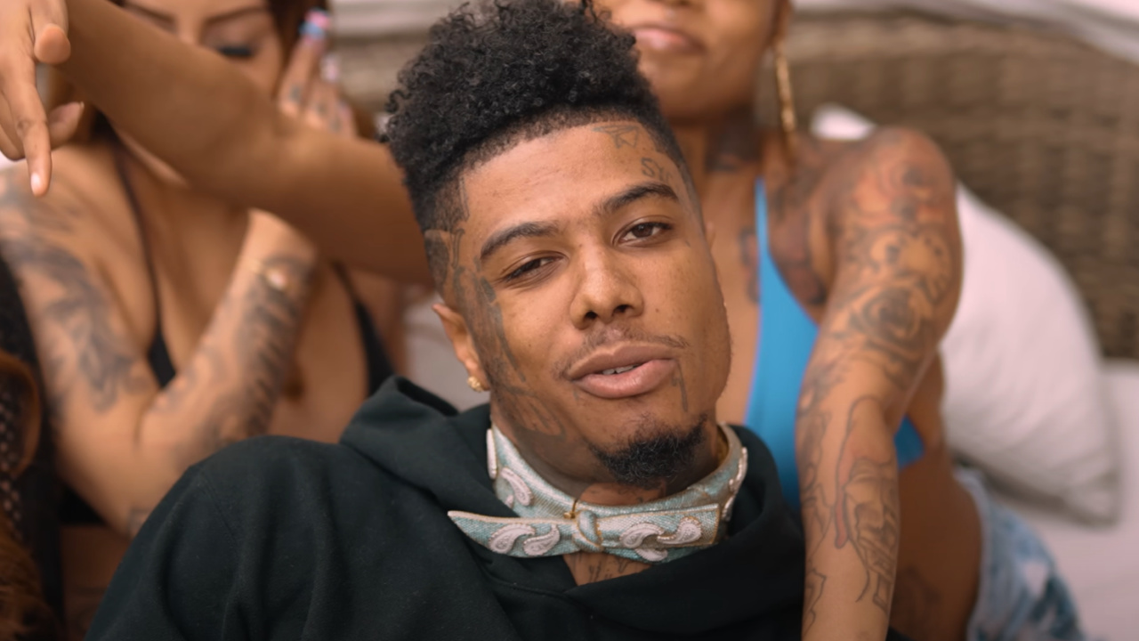 Blueface's 'Diabolical' New Face Tattoos Infuriate His Mom: 'Pull ...