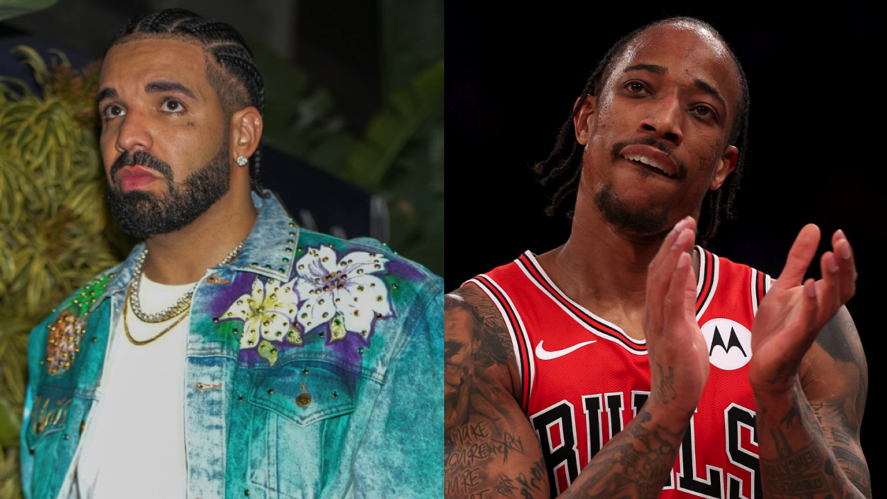 Drake's Onstage Reaction To DeMar DeRozan Jersey Suggests Beef Isn’t ...