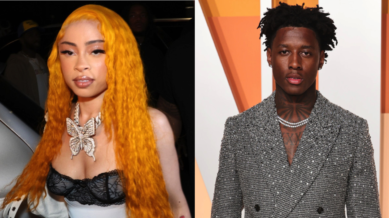 Ice Spice & Rumored Boyfriend Sauce Gardner Have Awkward Kiss Cam ...